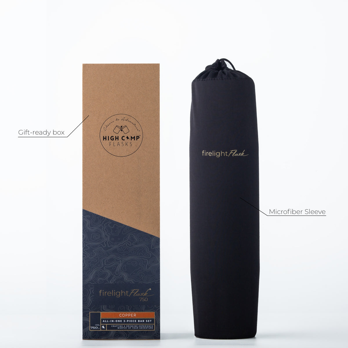 Firelight Flask® - Premium Flask w/ Tumblers | High Camp - High Camp Flasks
