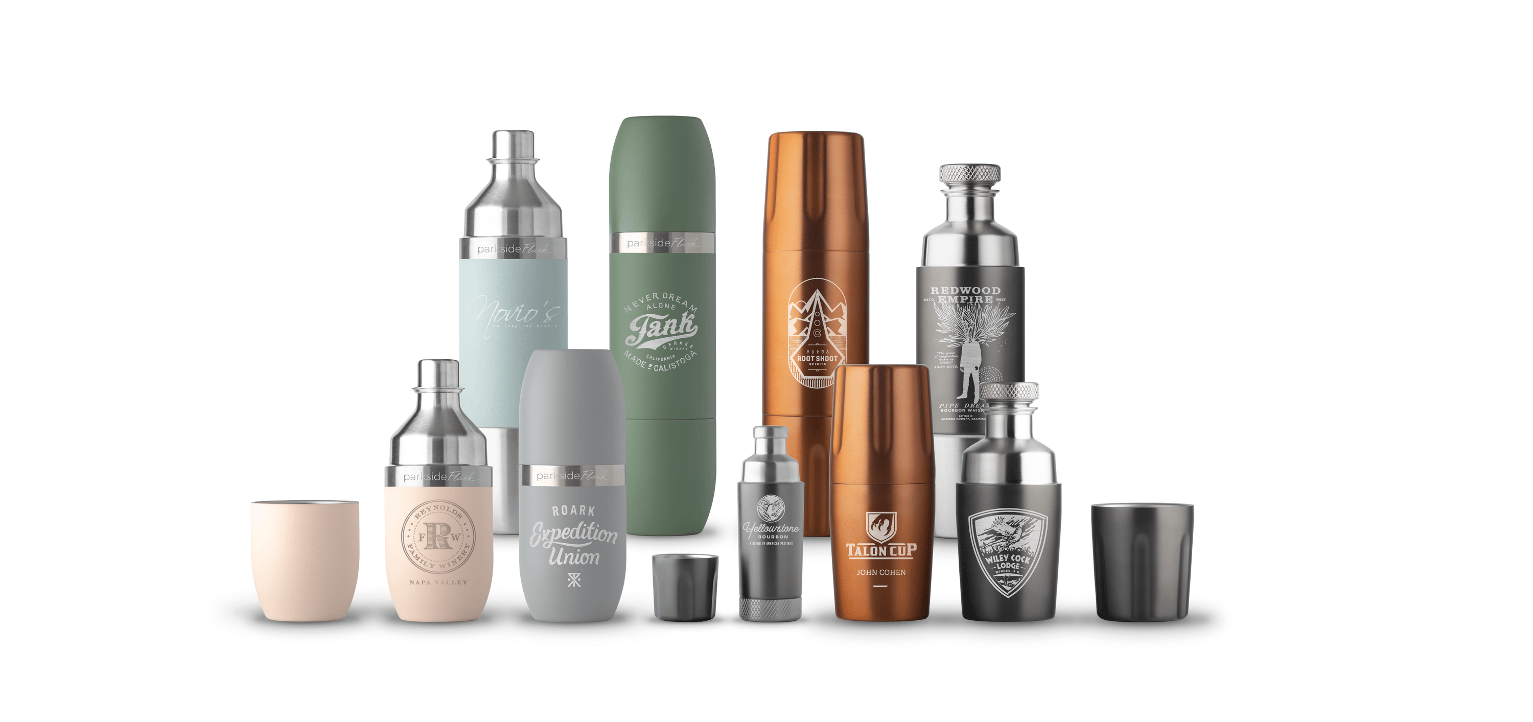 Custom Steel Flasks For Corporate & Event Gifting | High Camp Flasks