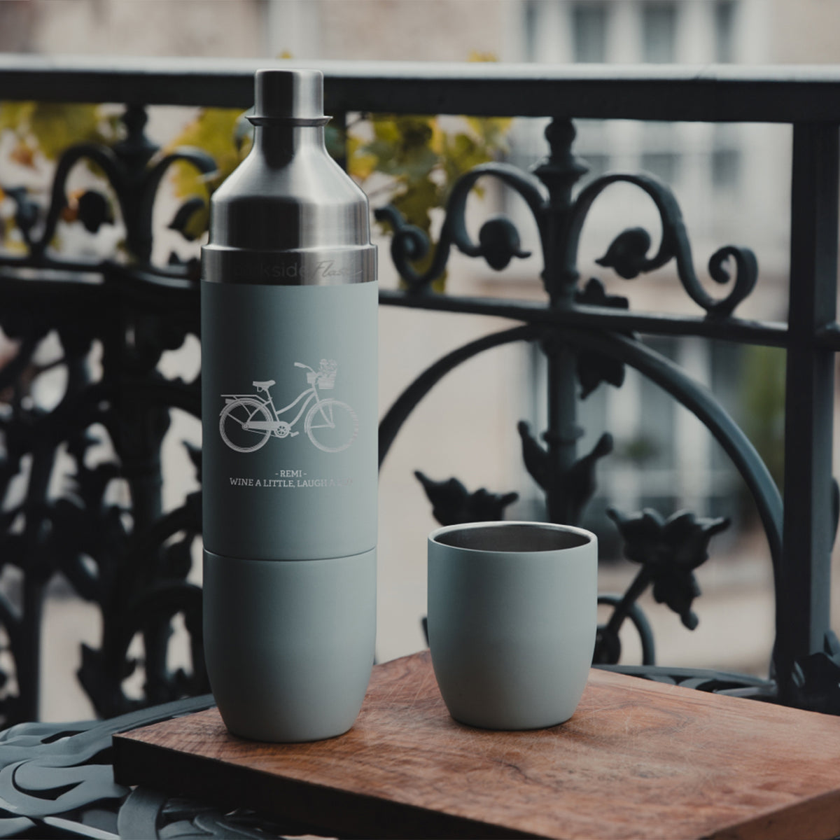 Custom Engraved Parkside Flask™ - Personalized Wine Flask | High Camp ...