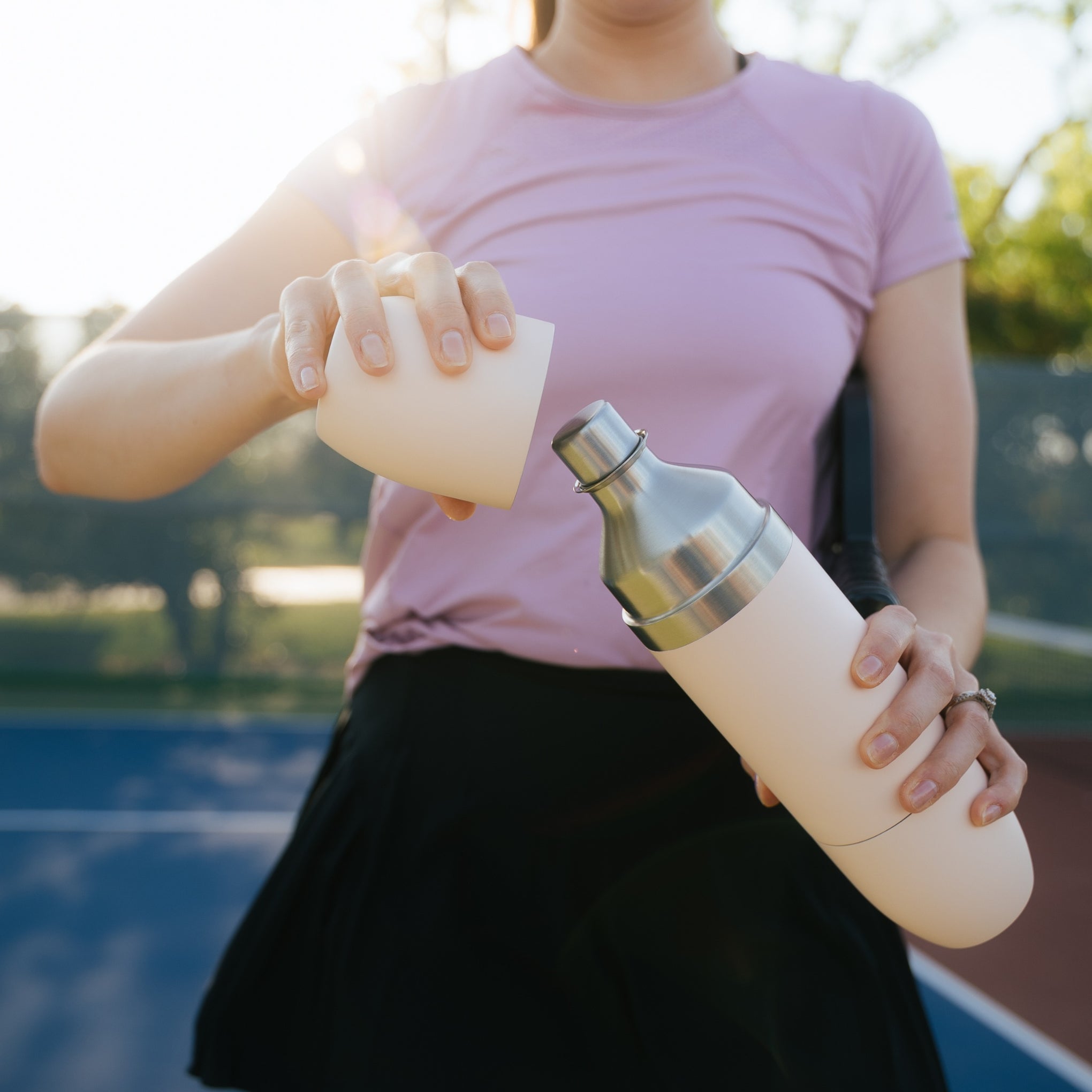 Parkside Flask - Wine Flask + Stemless Glasses | High Camp Flasks