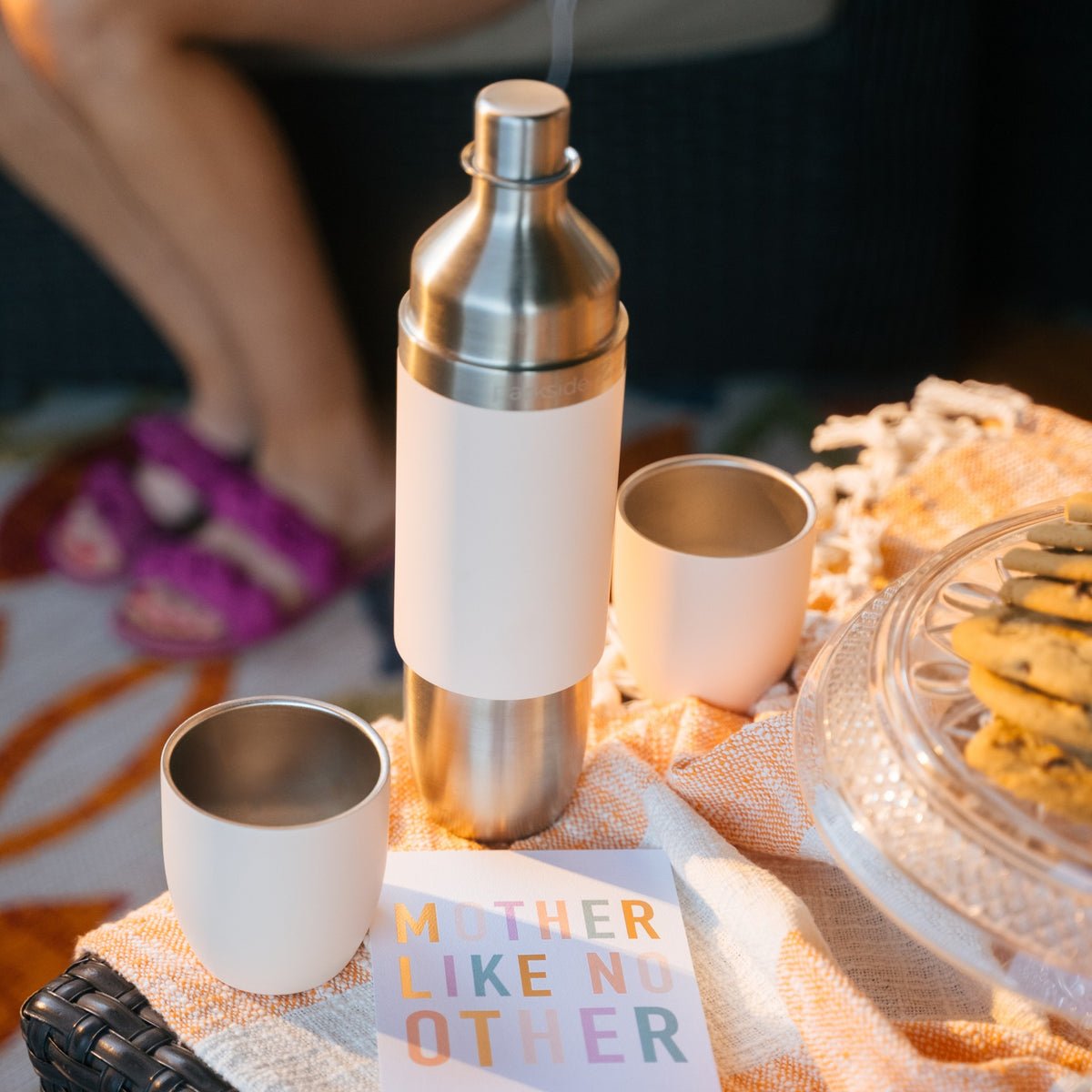 Parkside Flask - Wine Flask + Stemless Glasses | High Camp Flasks
