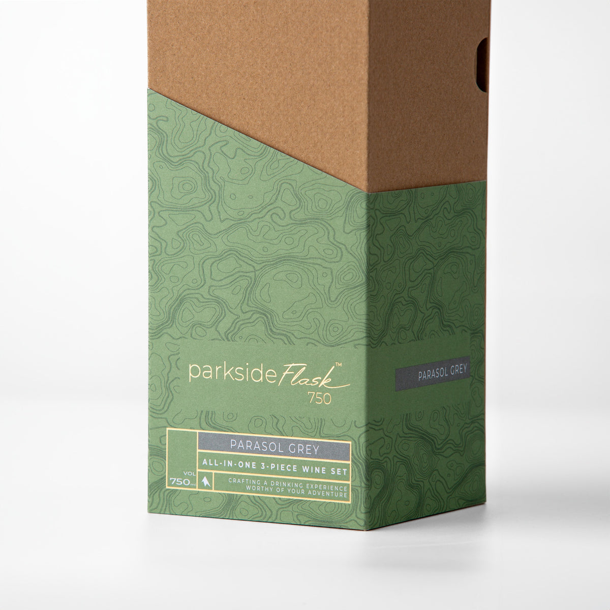 Parkside Flask - Wine Flask + Stemless Glasses | High Camp Flasks