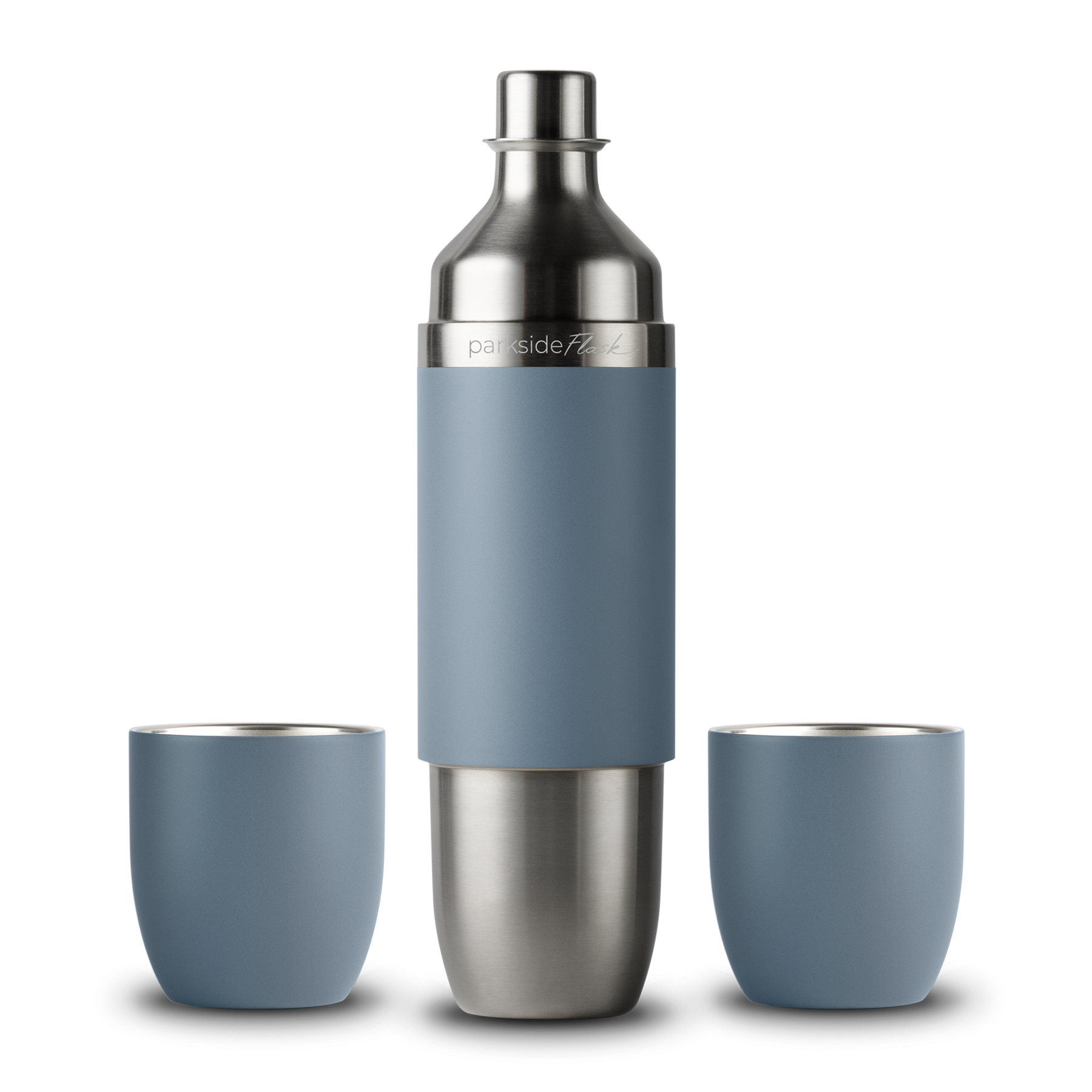 Parkside Flask - Wine Flask + Stemless Glasses | High Camp Flasks
